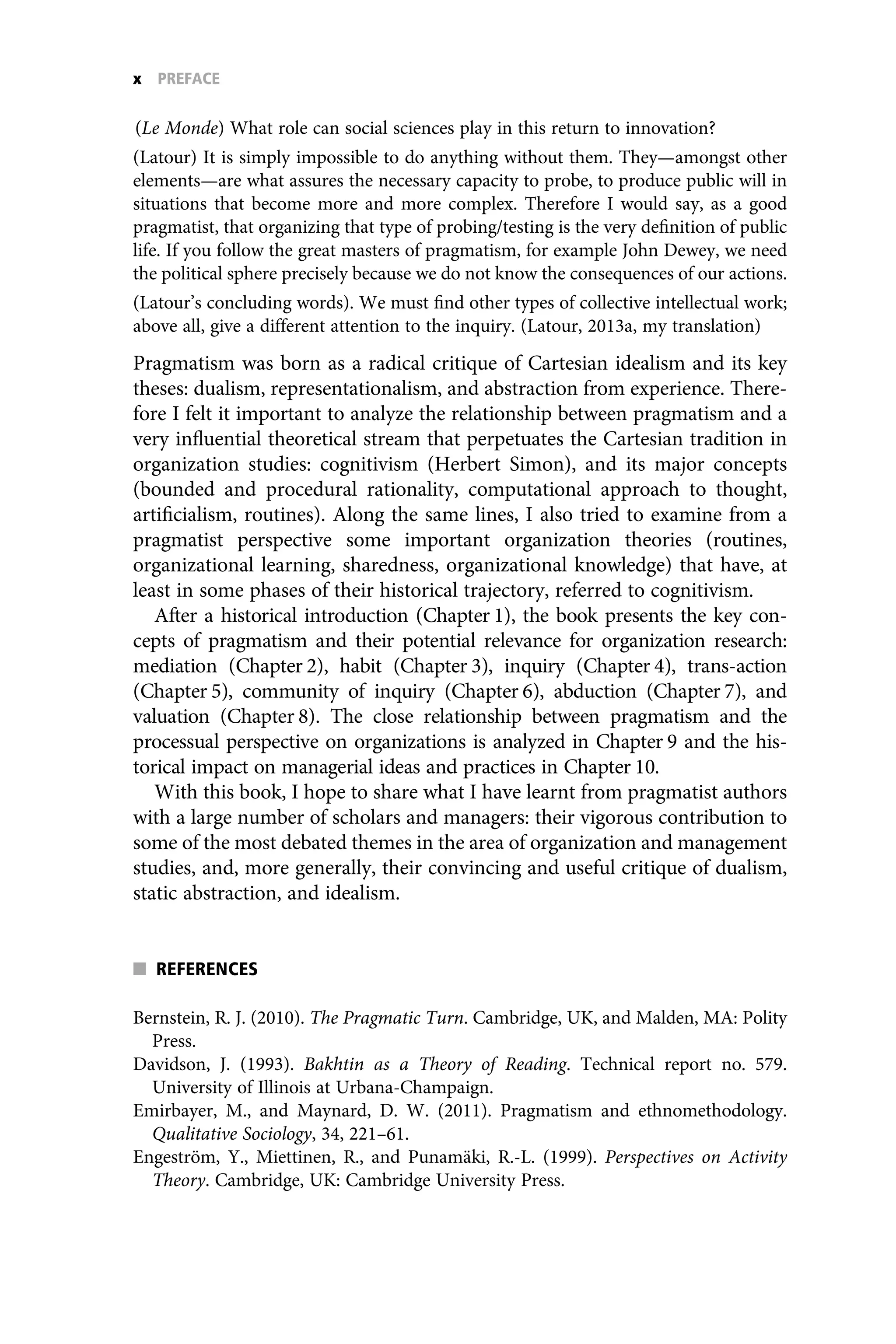 Pragmatism and Organization Studies Philippe Lorino | PDF