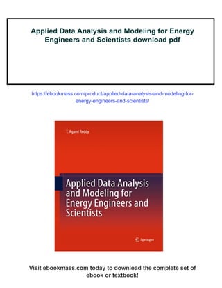 Applied Data Analysis and Modeling for Energy Engineers and Scientists ...