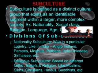 Culture & Sub Cultures | PPT