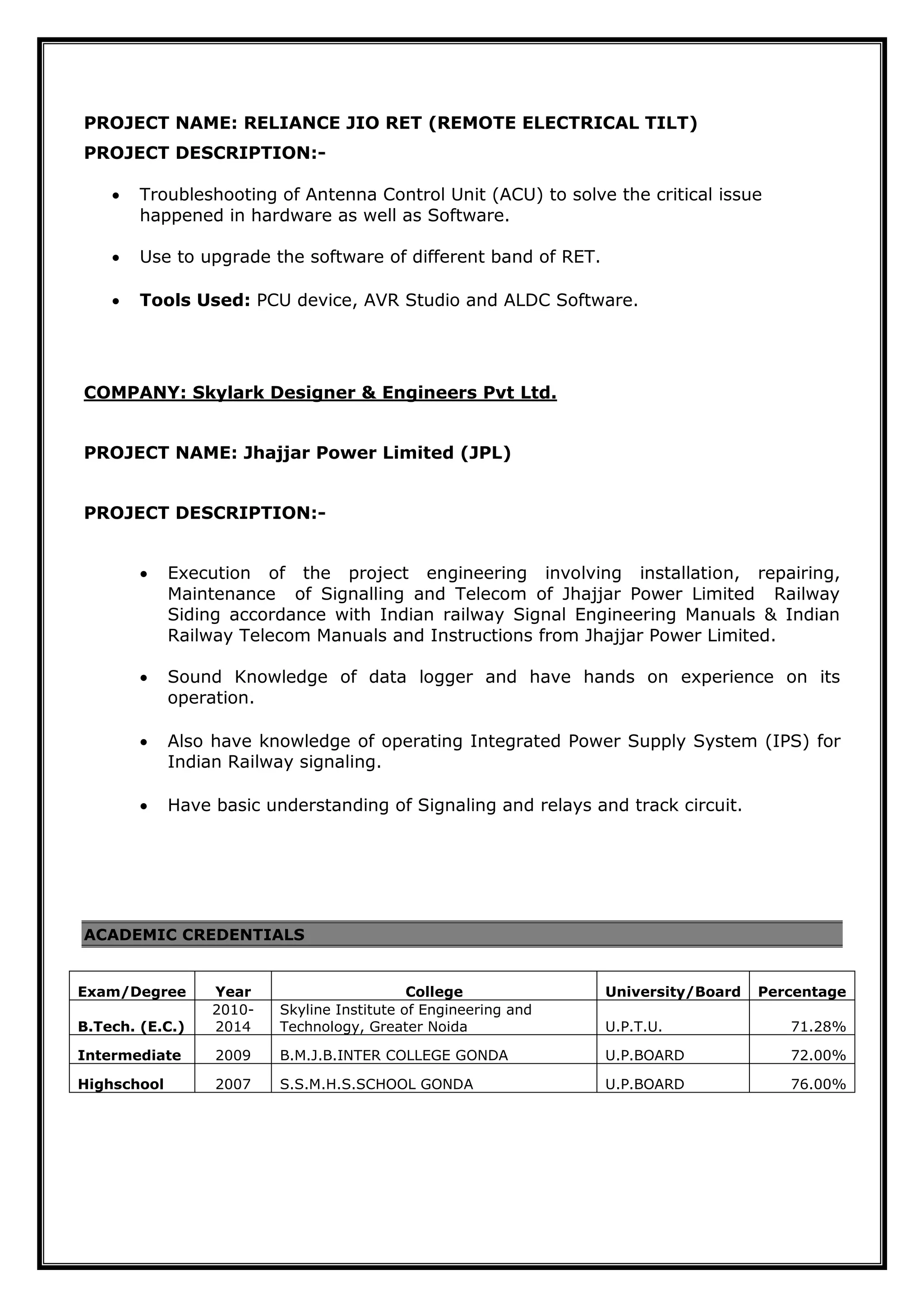 CV Er. Akhand Pratap Singh with exeperience | PDF
