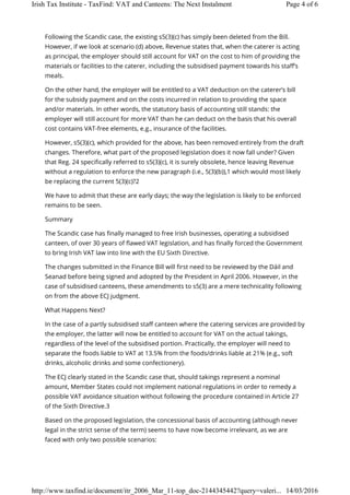 VAT on Canteens | PDF