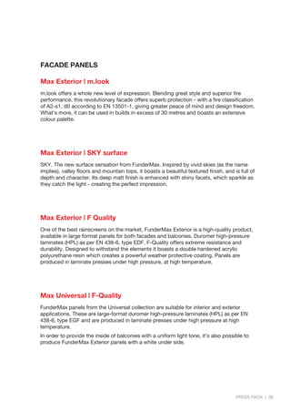 Fundermax press pack 2016(lo-res) copy | PDF