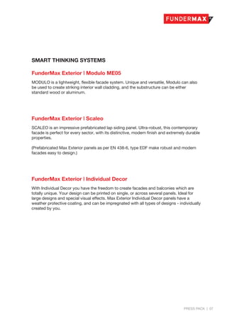 Fundermax press pack 2016(lo-res) copy | PDF