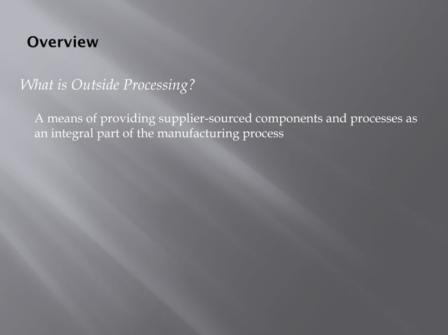 oracle manufacturing outside processing ebs.pptx | Business | Business ...