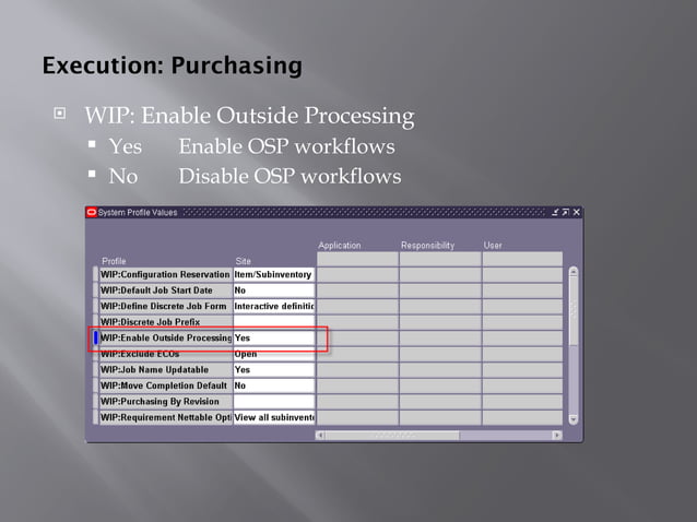 oracle manufacturing outside processing ebs.pptx | Business | Business ...