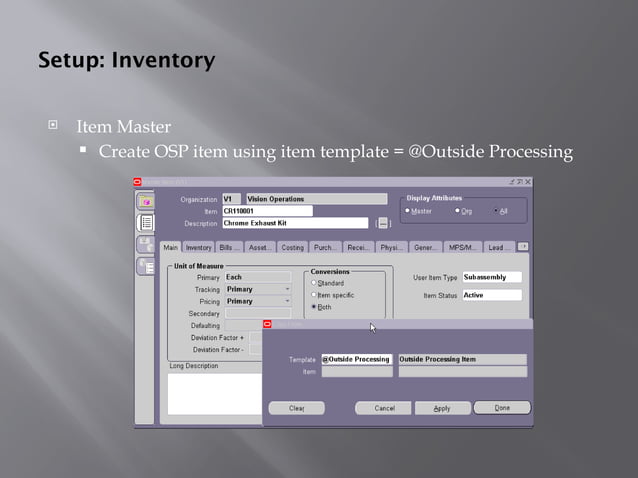 oracle manufacturing outside processing ebs.pptx | Business | Business ...