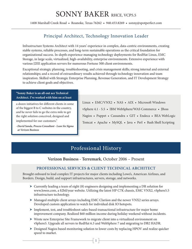 Sonny_Baker_Resume_v2 | PDF | Cloud Computing | Internet
