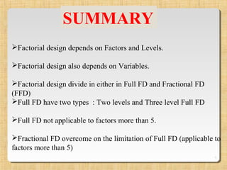 factorial design | PPT