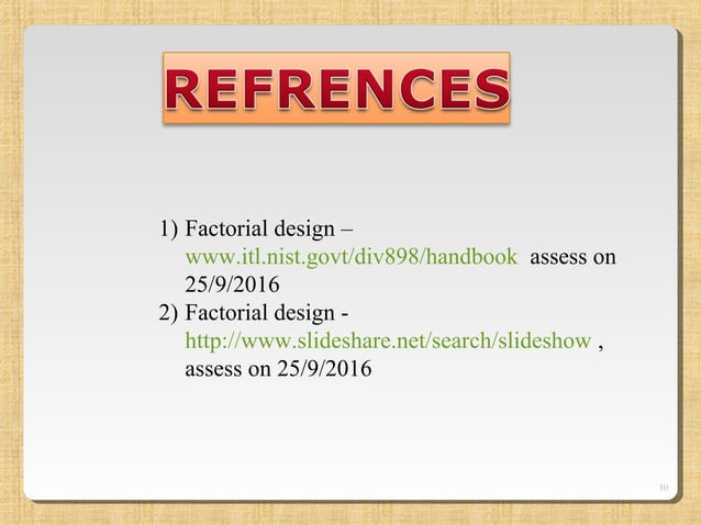 factorial design | PPT