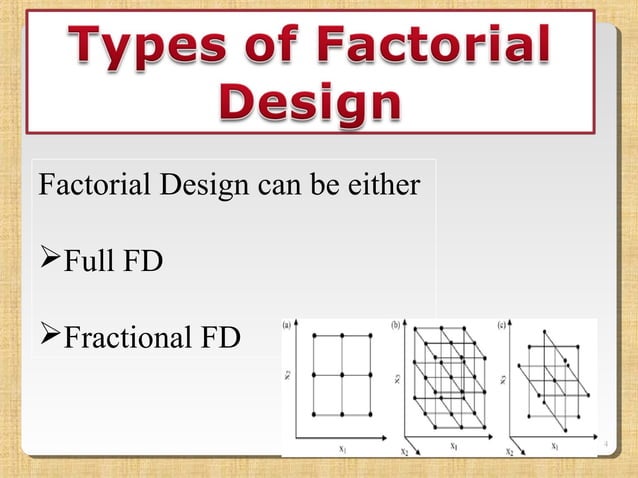 factorial design | PPT