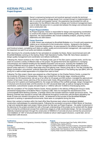 Kieran Pelling BM CV | PDF