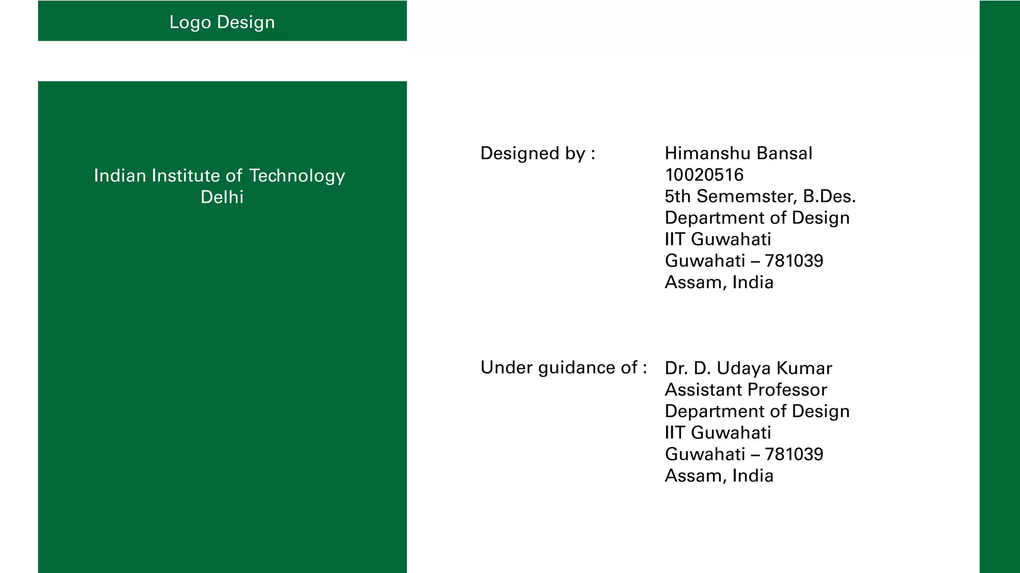 IIT Delhi Branding | PDF