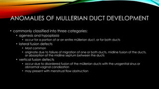 CONGENITAL ABNORMALITIES GYNECOLOGY PEDIATRICS | PPTX