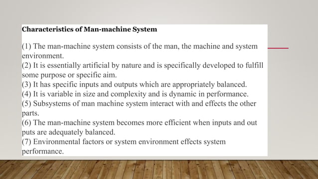 517036843-Man-Machine-System.pptx related to hfe | PPTX | Computing | Technology & Computing