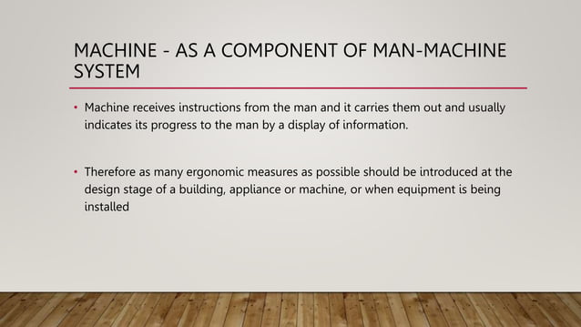 517036843-Man-Machine-System.pptx related to hfe | PPTX | Computing | Technology & Computing