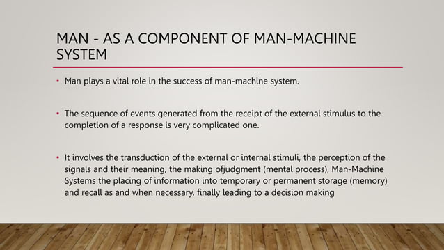 517036843-Man-Machine-System.pptx related to hfe | PPTX | Computing | Technology & Computing