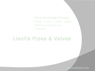 LianFa Pipes & Valves Quality audit | PPT