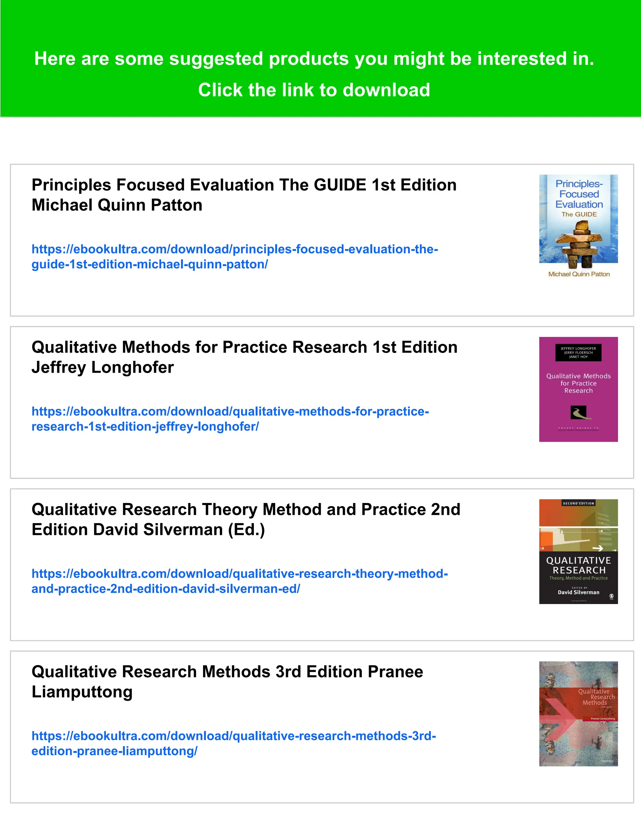 Qualitative Research Evaluation Methods Integrating Theory and Practice Michael Quinn Patton | PDF