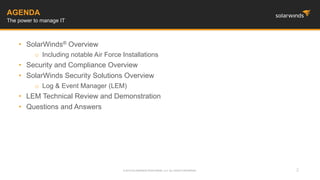 Air Force Webinar: Using a SIEM to Improve Your IT Security | PPT ...