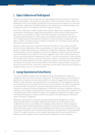 Strengthening Australia’s Conflict and Disaster Management Overseas | PDF