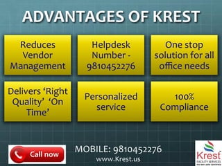 Krest Facility Services PPT | PDF