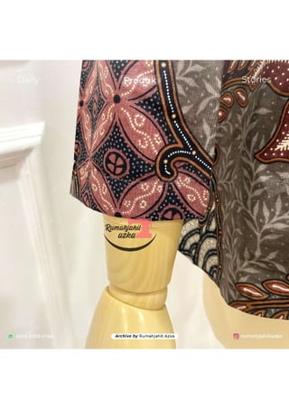 Outer Batik Kerah Formal by Rumah Jahit Azka | PDF