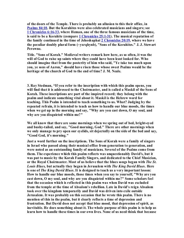 51822412 Psalm 42 commentary 51822412-psalm-42-commentary