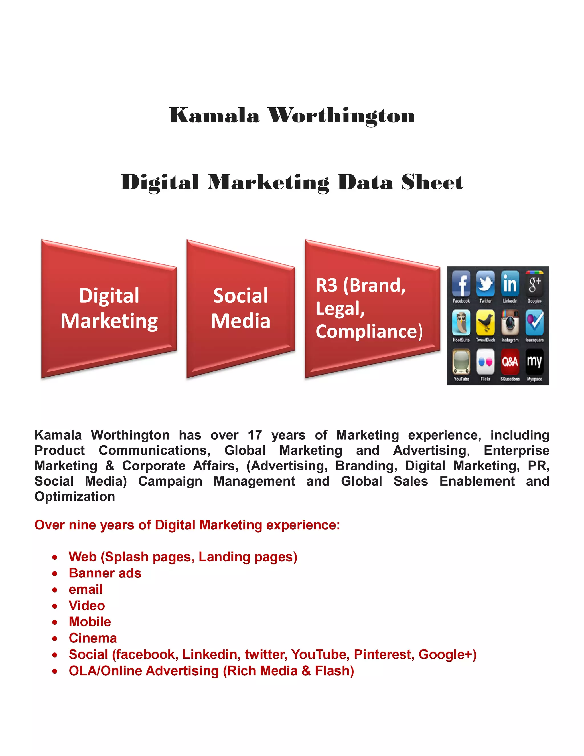 KW - Digital Marketing Data Sheet - Master | PDF