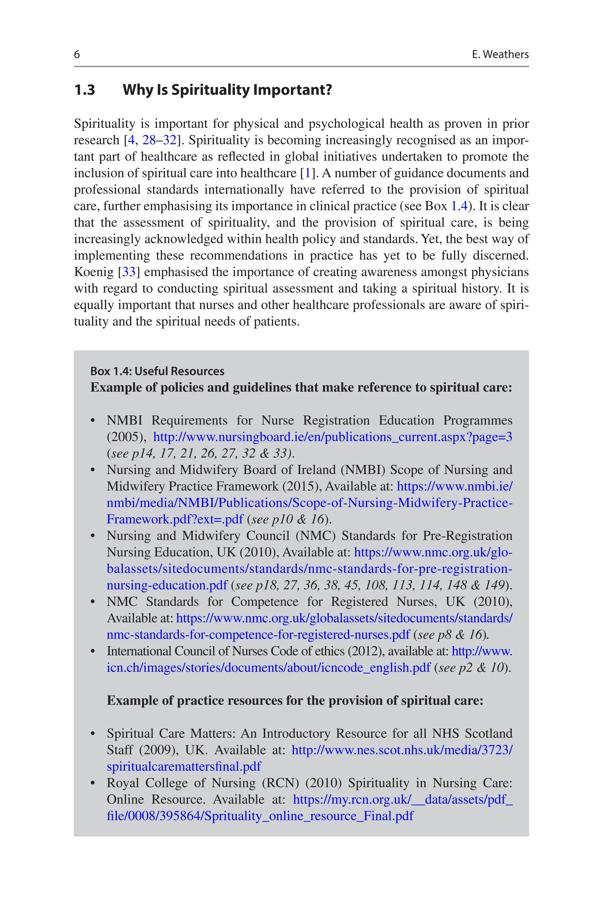 Spirituality in Healthcare Perspectives for Innovative Practice Fiona ...