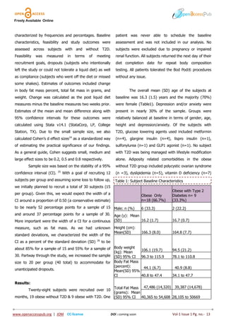 HPD study published article | PDF | Diabetes | Diseases and Conditions