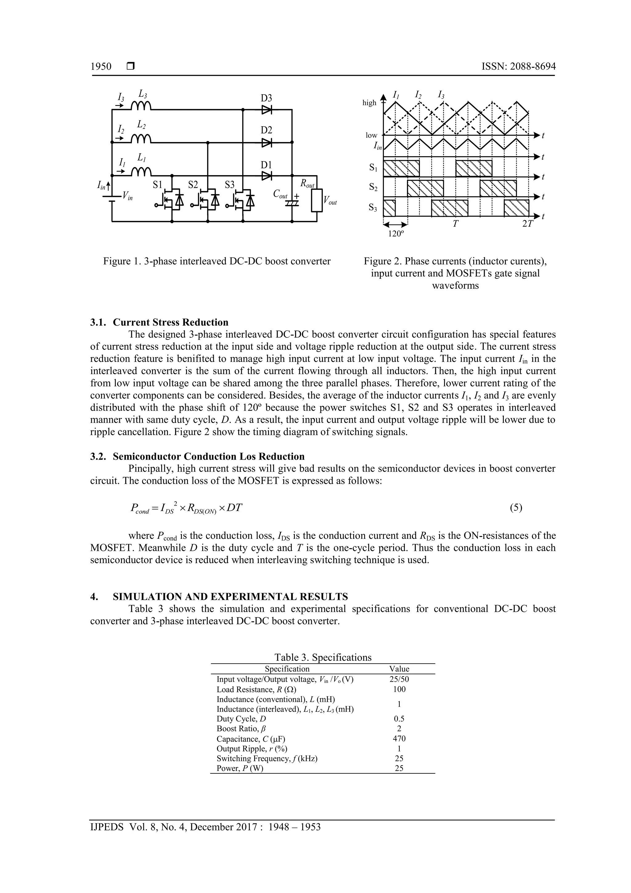 A Study on 3-phase Interleaved DC-DC Boost Converter Structure and Operation for Input Current ...