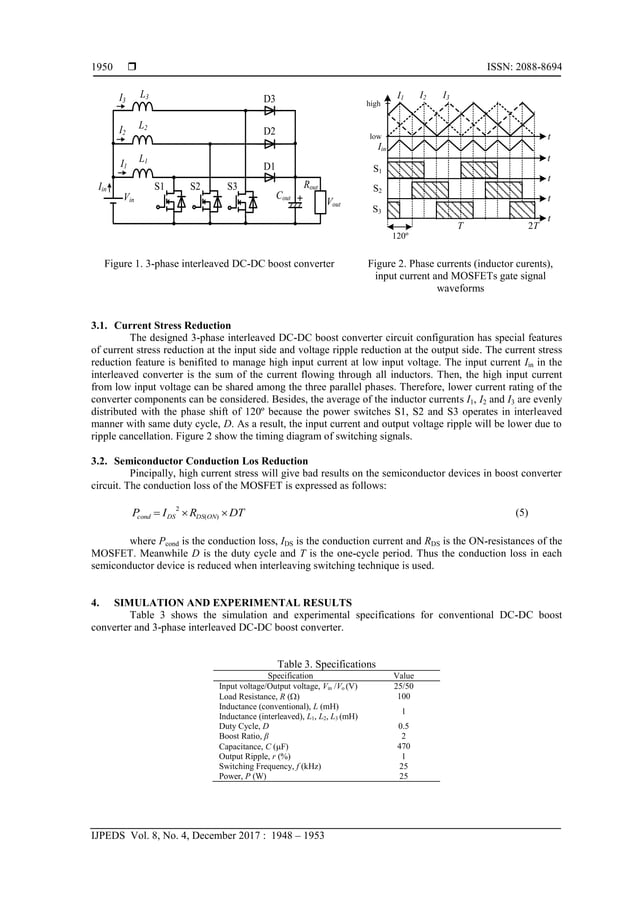 A Study on 3-phase Interleaved DC-DC Boost Converter Structure and Operation for Input Current ...