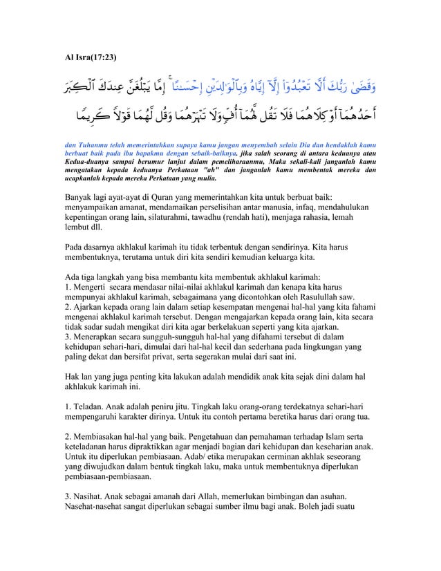 51861874 akhlakul-karimah | PDF