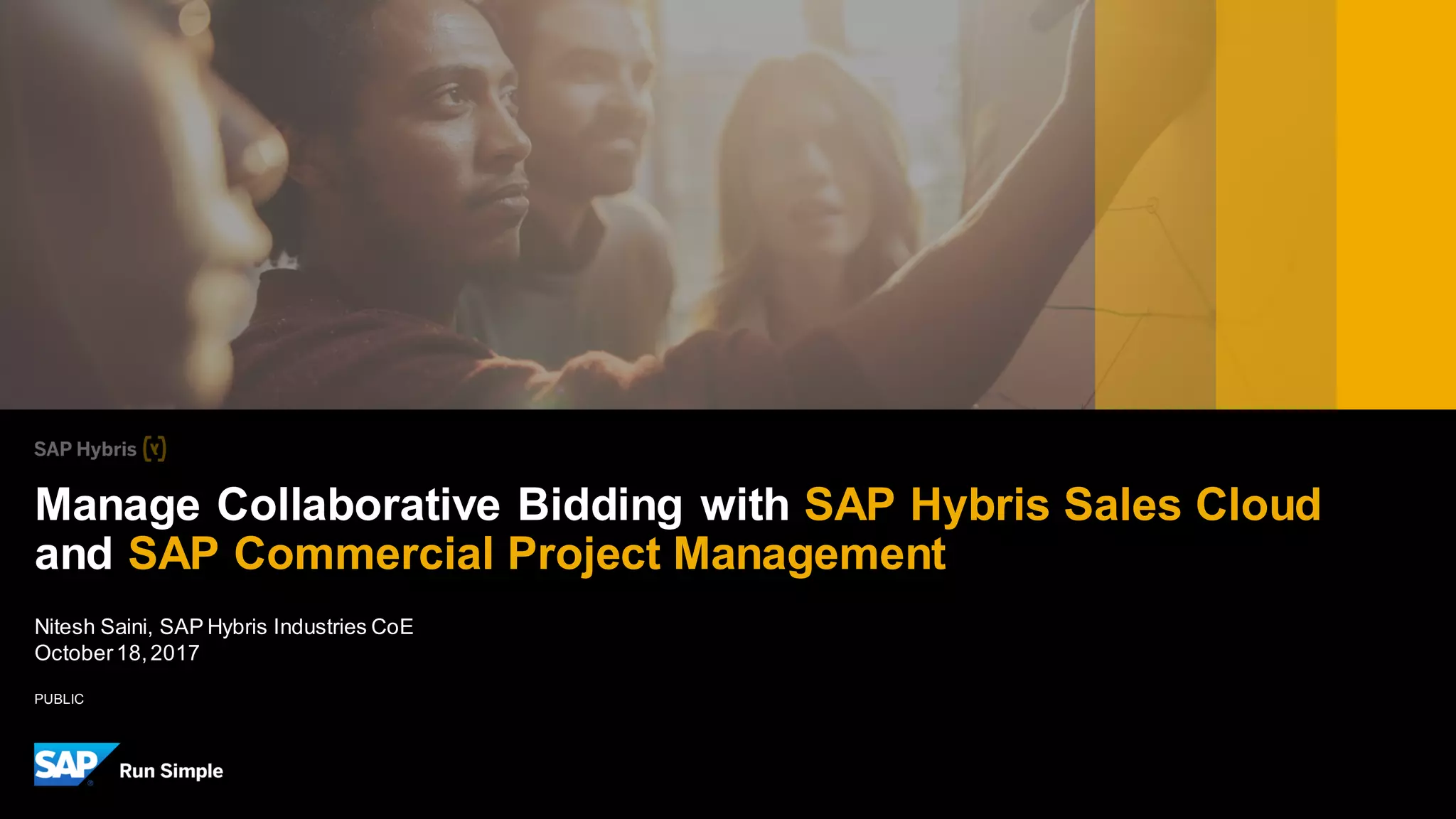 Manage Collaborative Bidding with SAP Hybris Sales Cloud and SAP ...