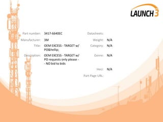 3M 3417-6640EC | PPTX | IT and Internet Support | Internet