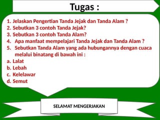 Materi PPT tentang jejak alam pada pramuka | PPTX
