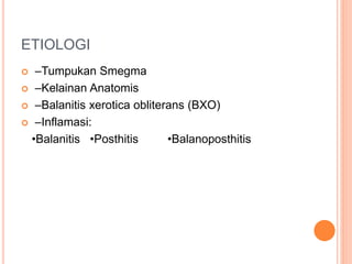 fimosis case report laporan kasus phimosis | PPTX