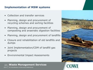 COWI Solid Waste Management Services | PPTX