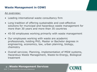 COWI Solid Waste Management Services | PPTX