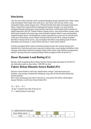 51998292 teori-perhitungan-bearing | DOCX