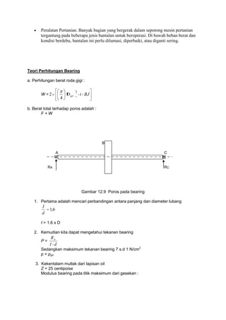 51998292 teori-perhitungan-bearing | DOCX