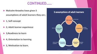 519989511-ADULT-LEARNING- base on educational purposes PPT.pptx | Adult ...