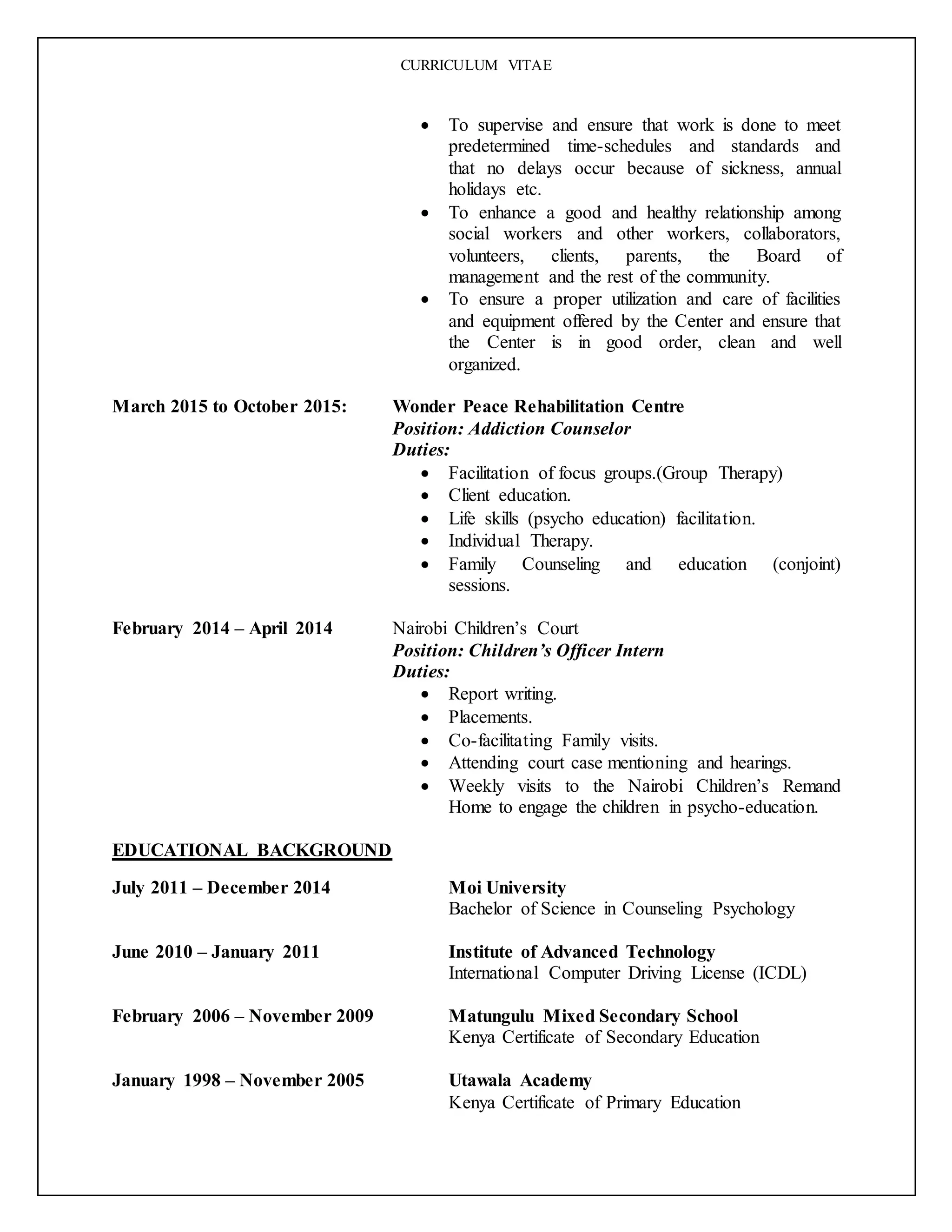 My Resume | DOCX