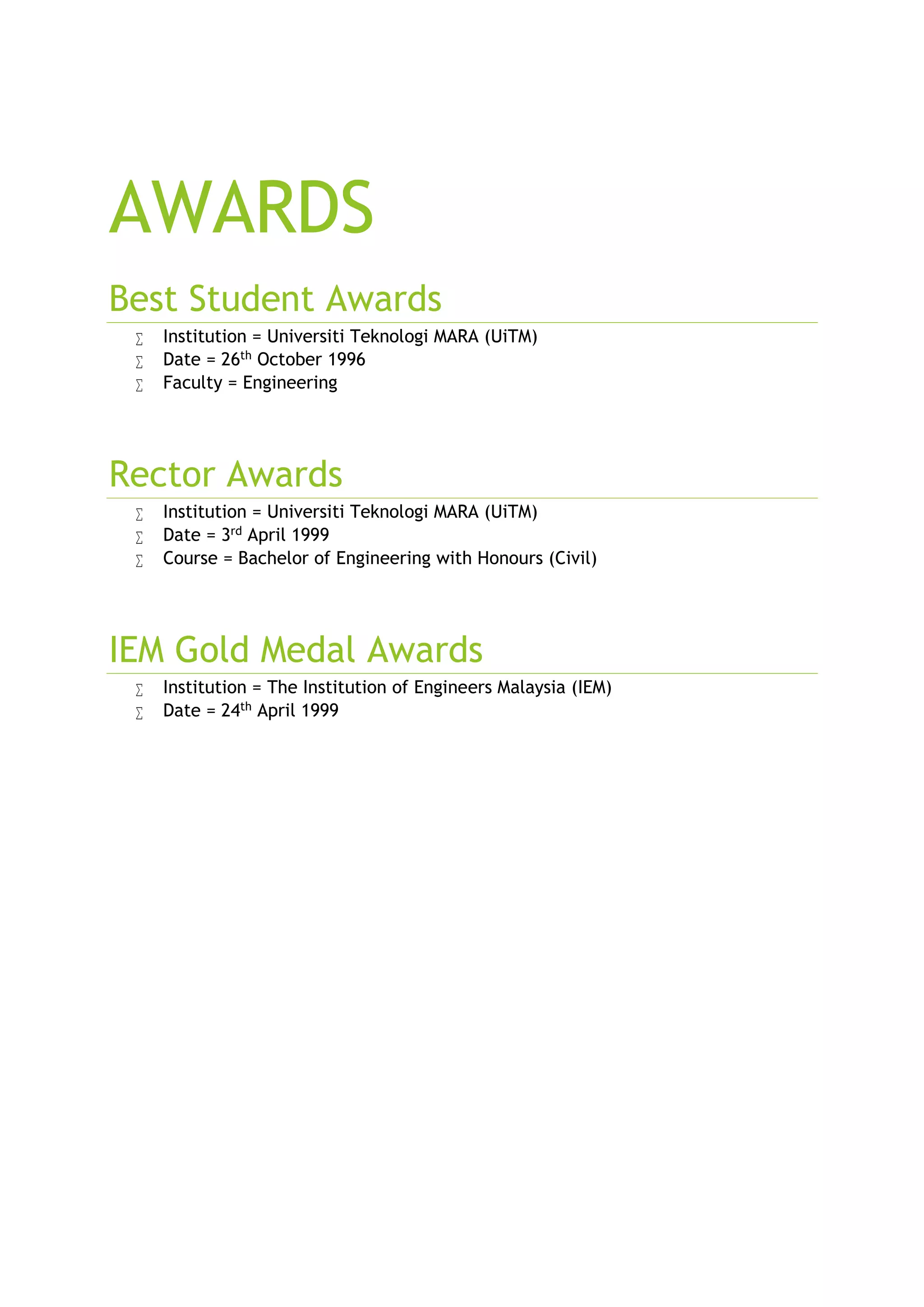 5 AWARDS - Cover | PDF
