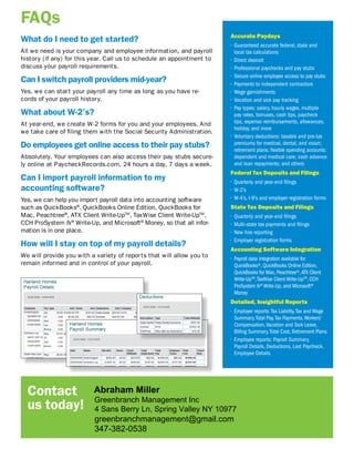 Payroll Service Brochure | PDF