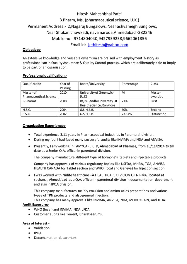 Hitesh Maheshbhai Patel | PDF