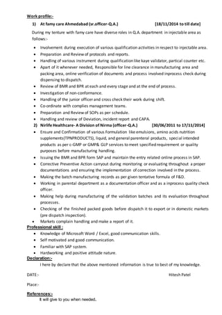 Hitesh Maheshbhai Patel | PDF