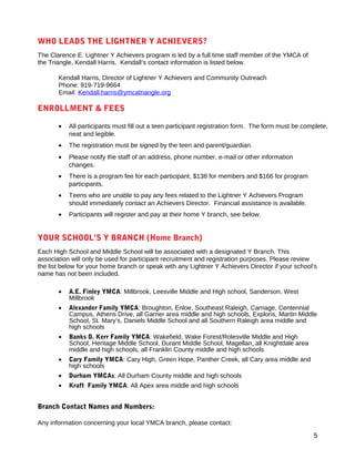 LYA Participant Handbook 2015-16 | DOC | Student Financial Aid ...