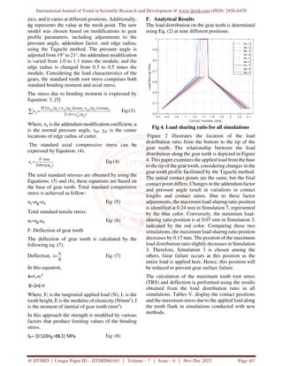 Analysis of Stress and Deflection of Spur Gear by Using New Analytical ...