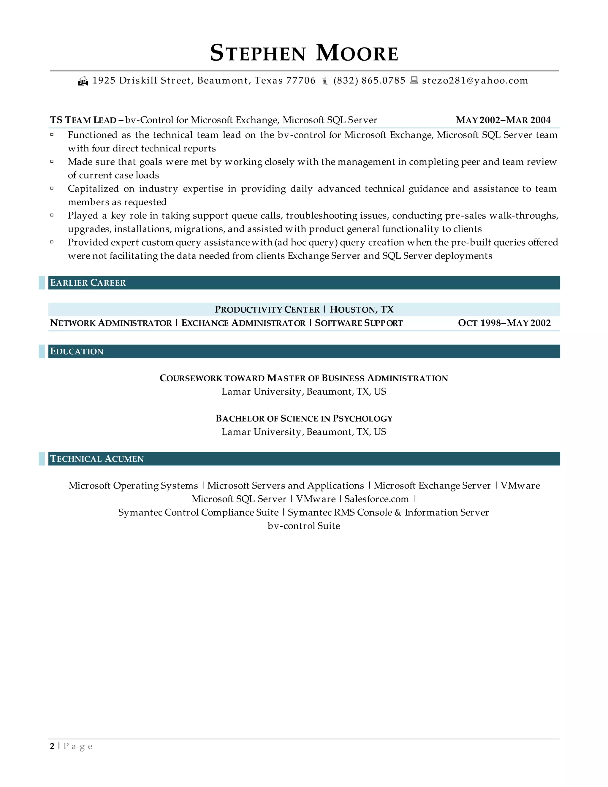 Stephen Moore_Resume | PDF